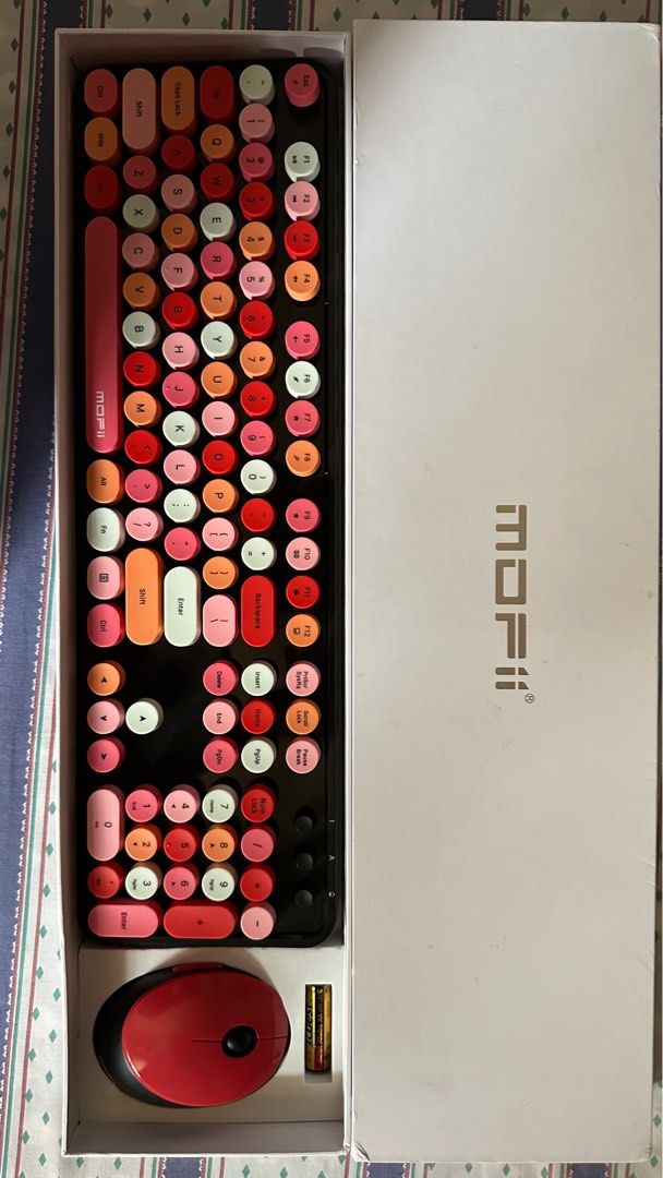 Mofii Sweet Mixed Color Wireless Keyboard and Mouse combo on Carousell