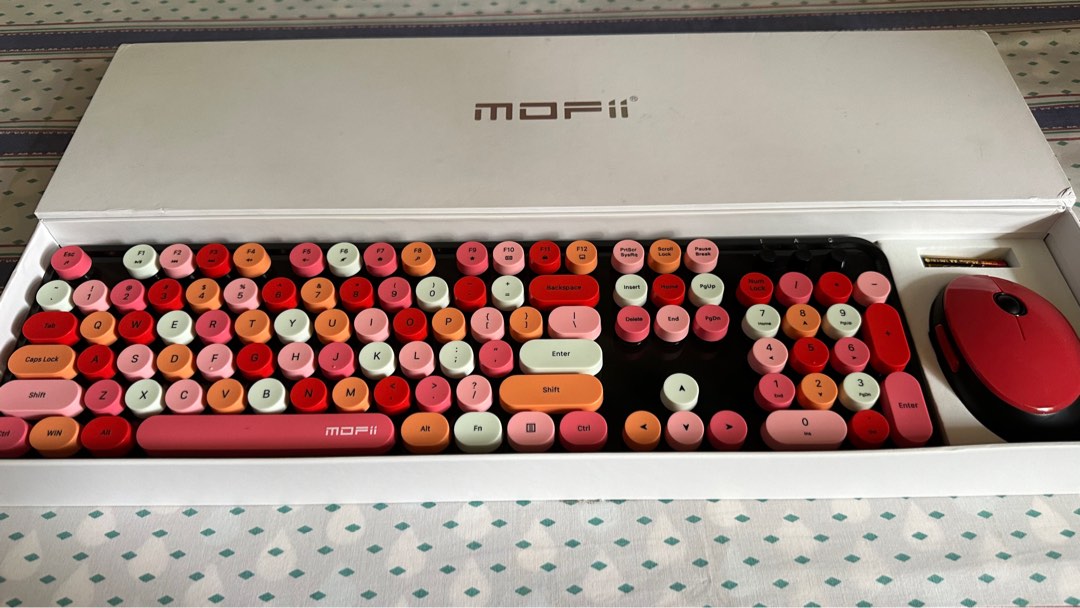 Mofii Sweet Mixed Color Wireless Keyboard and Mouse combo on Carousell