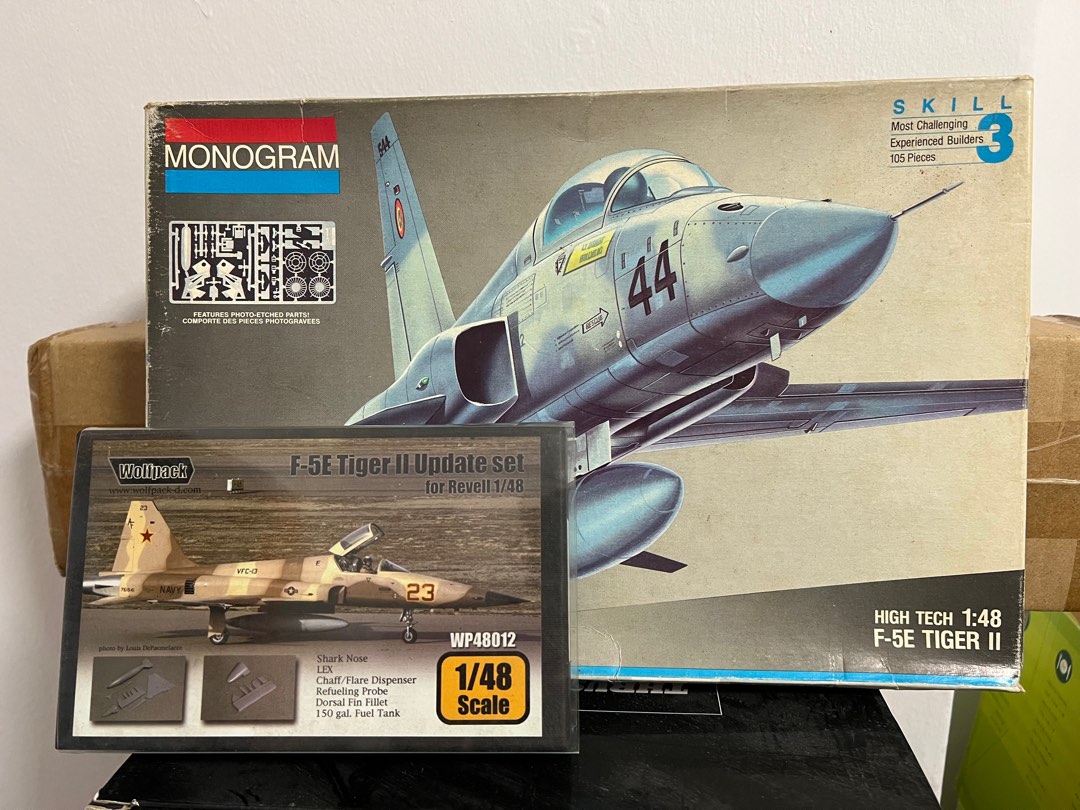 Monogram 1/48 F-5E Tiger II High-Tech + Wolfpack-D 1/48 F-5E Tiger II Update Set, Hobbies & Toys ...