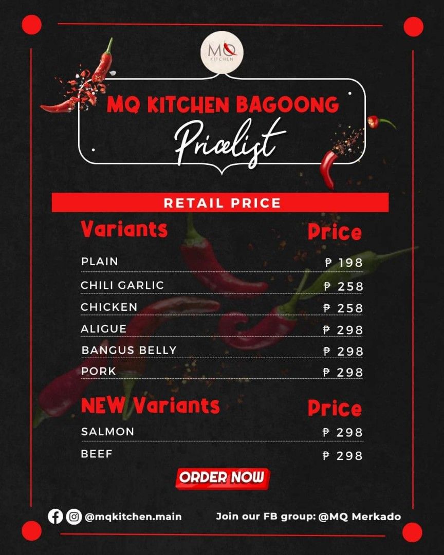 MQ KITCHEN BAGOONG on Carousell