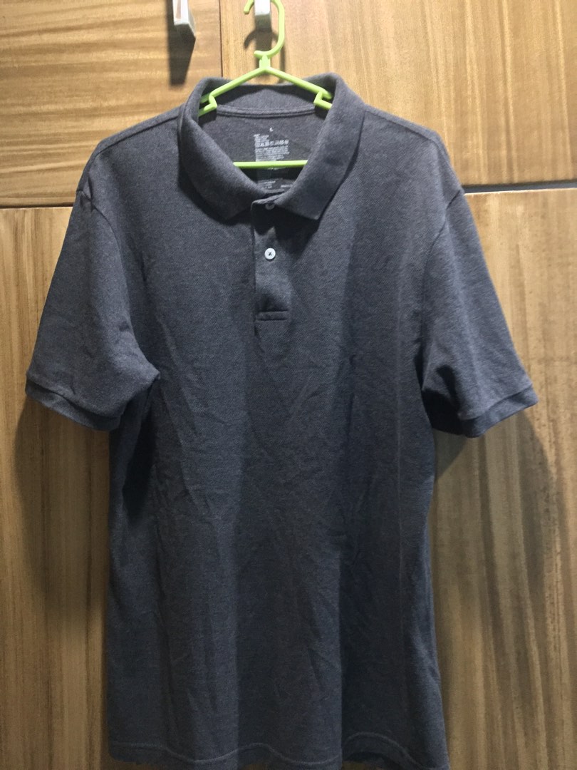 Muji Pique Polo *Dark Gray, Men's Fashion, Tops & Sets, Tshirts & Polo Shirts on Carousell