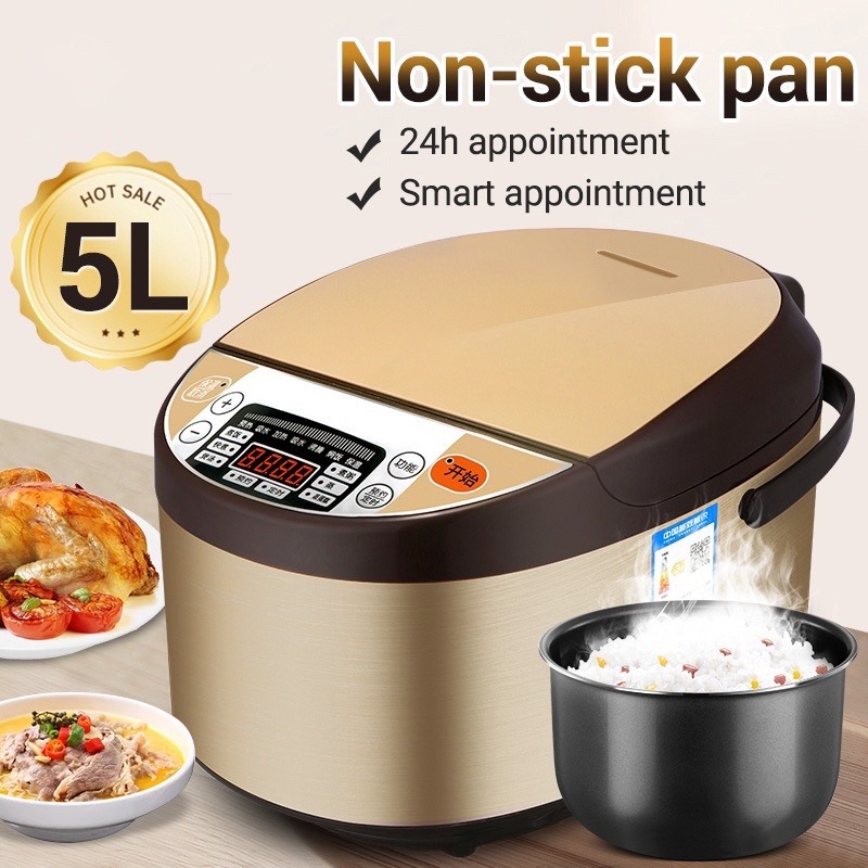 Multifunctional Luxury Smart 5L Rice Cooker 8010AB Rated Power Supply:220V60HZ on Carousell