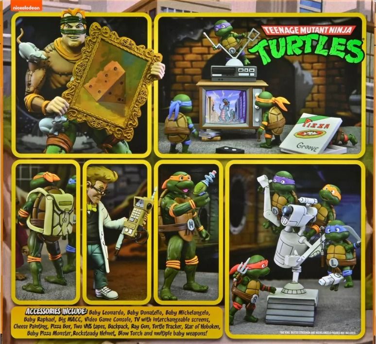 NECA Official : TMNT Cartoon Accessory Set, Hobbies & Toys, Toys ...