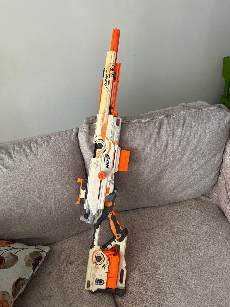 Nerf whiteout longstrike, Hobbies & Toys, Toys & Games on Carousell