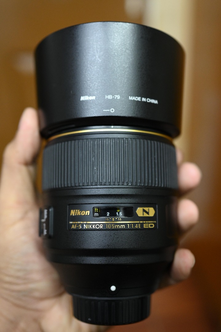 Nikon AF-S Nikkor 105mm f/1.4E, Photography, Lens & Kits on Carousell