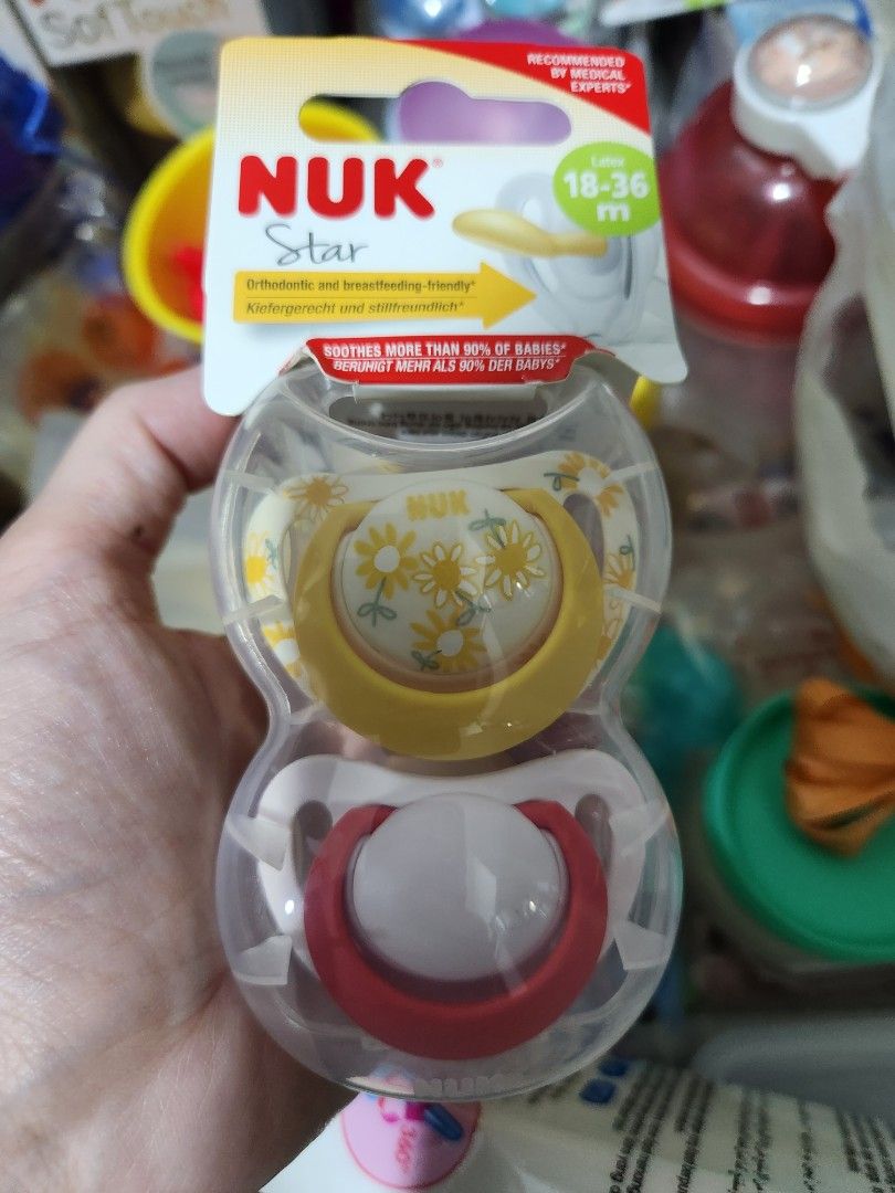 Nuk star latex soother 18-36mths, Babies & Kids, Nursing & Feeding, Soothers & Pacifiers on ...