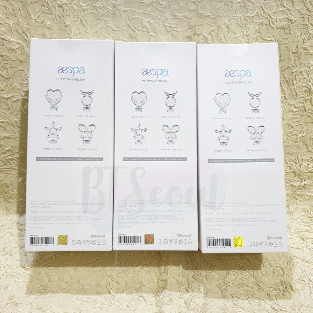 ON HAND aespa Official Light Stick aespa bong lightstick sealed ...