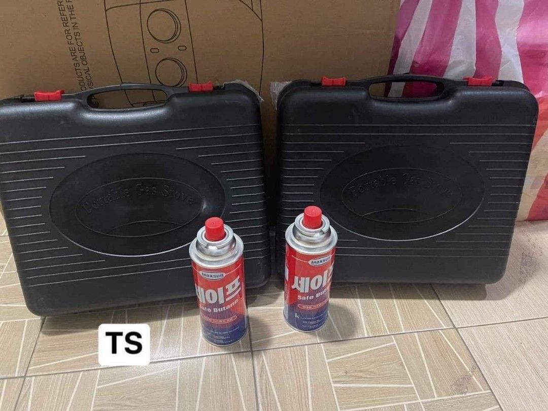 on hand Portable Butane Gas Stove with butane gas on Carousell