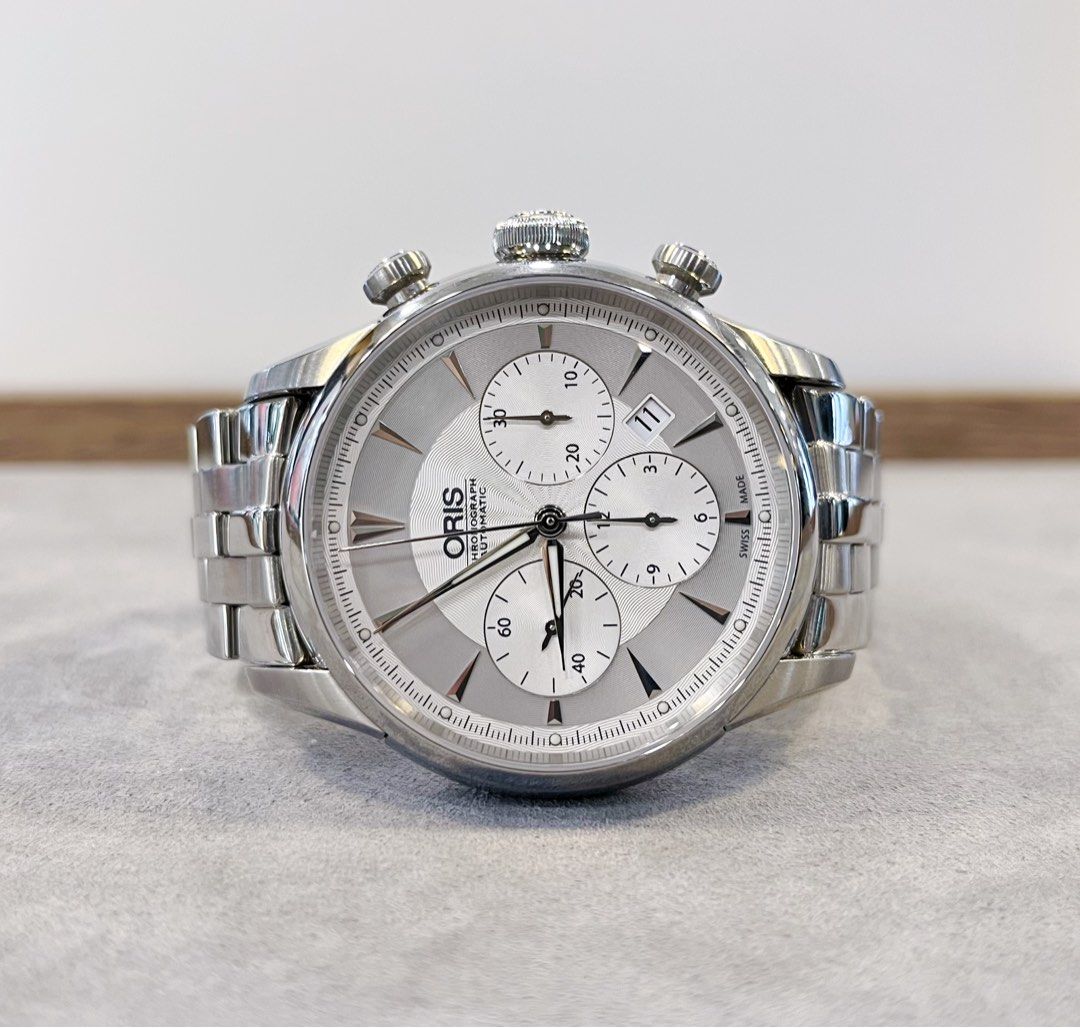 Oris Artelier Chronograph Automatic Watch, Luxury, Watches on Carousell