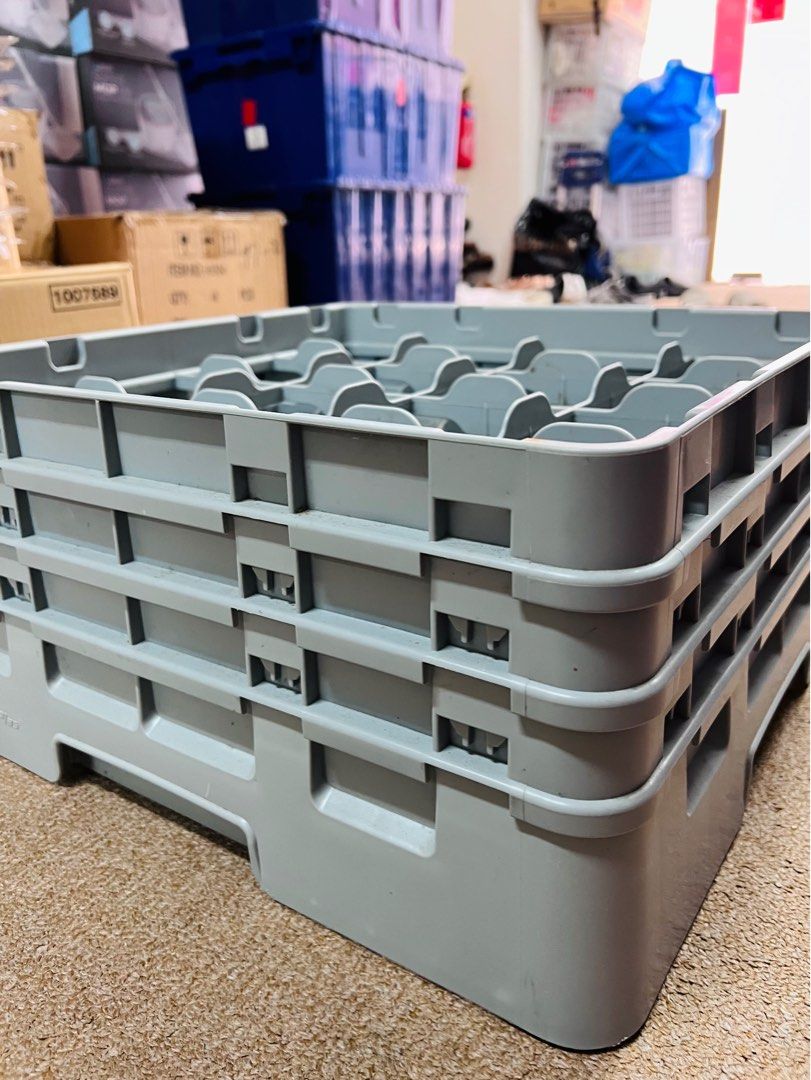 Partition glass rack 16 holes high ball wine glass, Furniture & Home ...