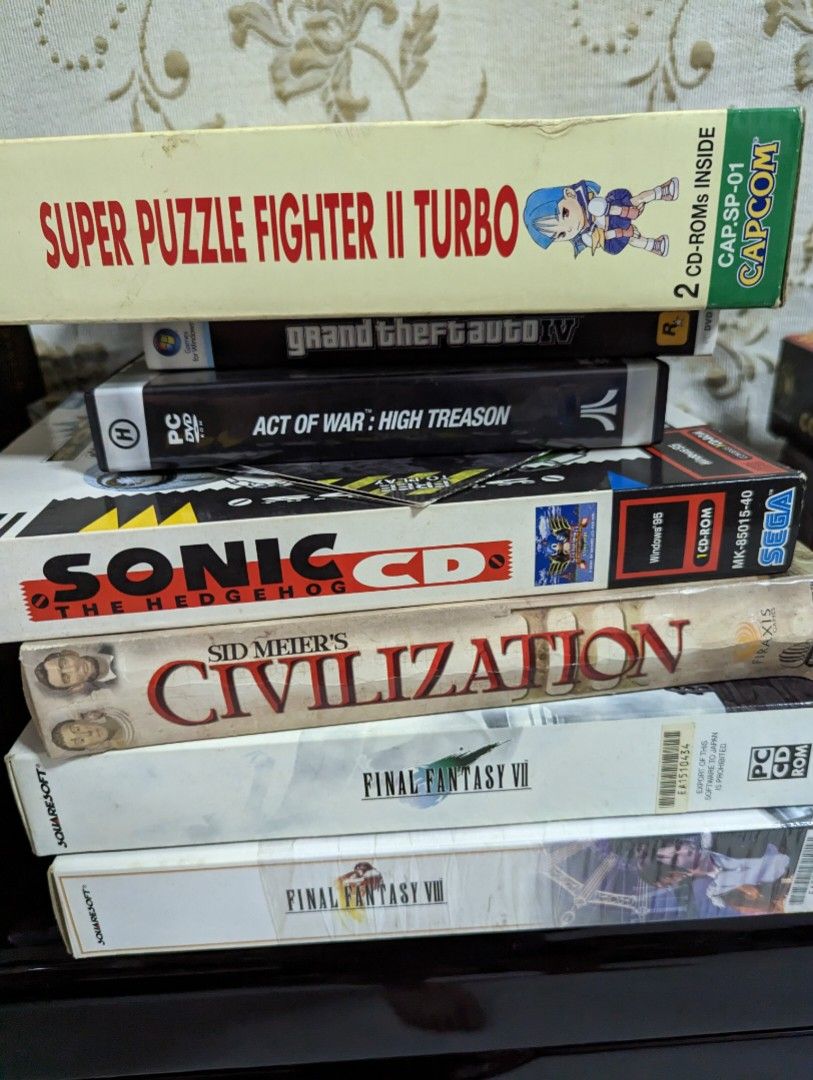 PC big box games street fighter 2 turbo GTA IV act of war sonic CD ...