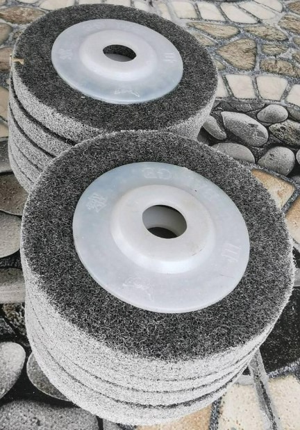 (PER 4 PCS) Gray Wheel Disc Rough Cloth Polishing Wheel for Stainless 4 ...