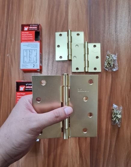 (PER PAIR, 2 PCS) Nova Bull Door Hinges Solid Brass Loose Pin Hinges ...