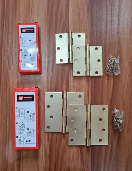 (PER PAIR, 2 PCS) Nova Bull Door Hinges Solid Brass Loose Pin Hinges ...