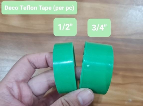 (PER PC.)Deco Teflon Tape 1/2" 3/4" 10 meters ISO9002 Original PTFE ...