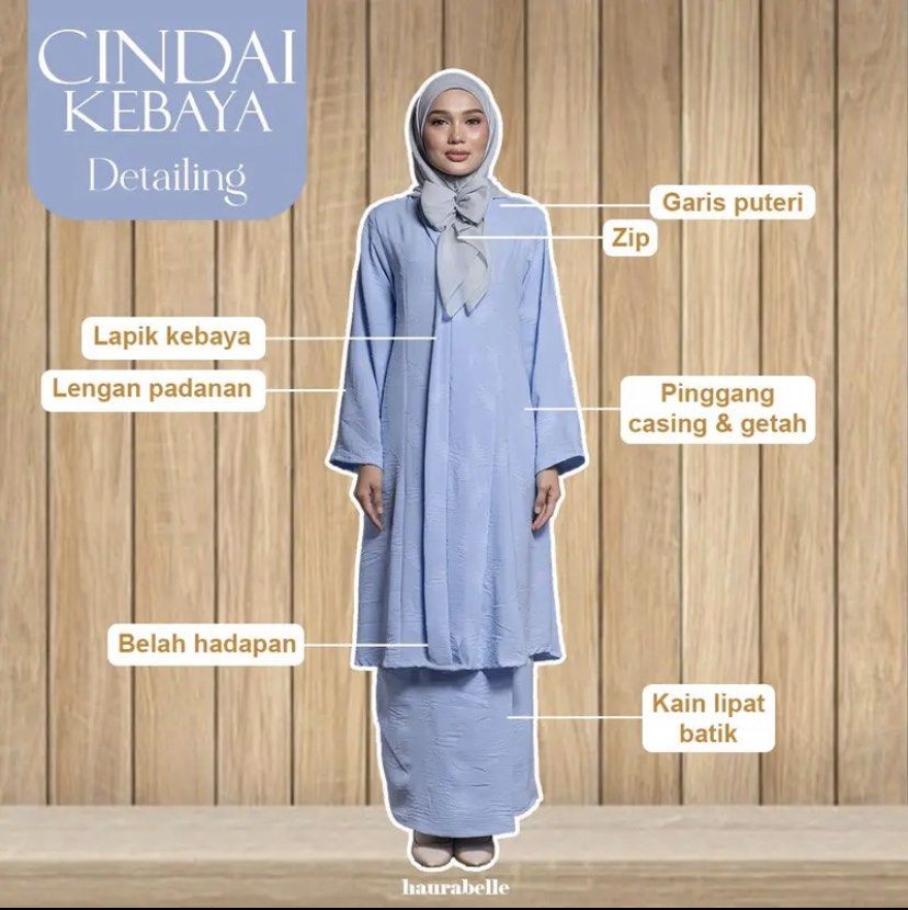 Plus size haurabelle cindai, Women's Fashion, Muslimah Fashion, Baju ...