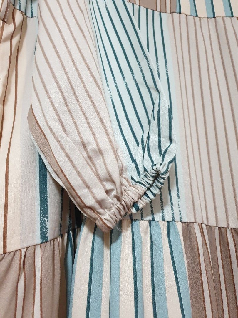 Plus Size Long Dress (PTP 65CM), Women's Fashion, Muslimah Fashion ...