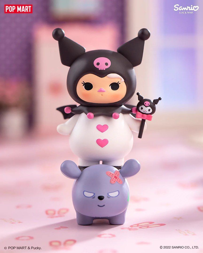 Popmart Sanrio x Pucky Kuromi, Hobbies & Toys, Toys & Games on Carousell