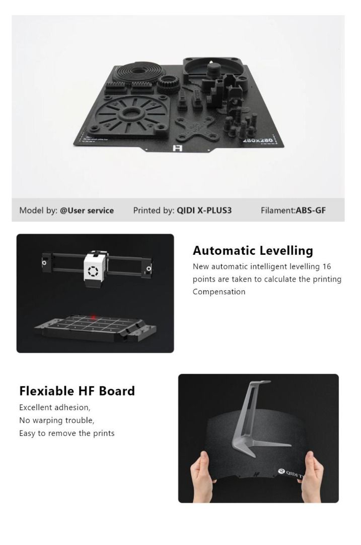 QIDI X-PLUS 3 High Speed 3D Printer | Klipper Firmware | High-Temp 3D ...