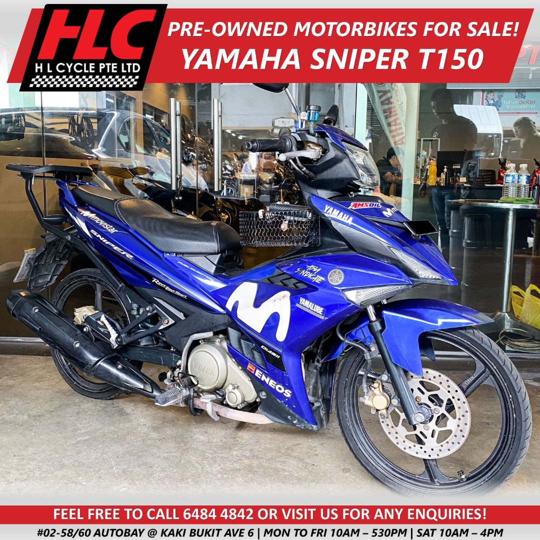 PRE-OWNED YAMAHA T150 SNIPER V1 COE NOV 2028, Motorcycles, Motorcycles for Sale, Class 2B on ...