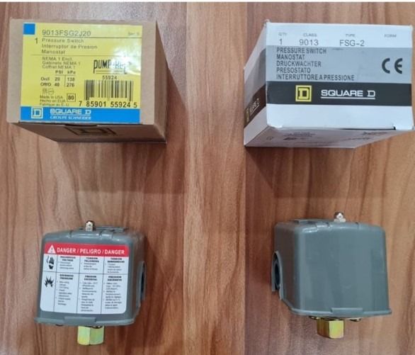 Pressure Switch Square D for Water Pump Automatic Switch Jet Pump Italy / USA 9013 FSG-2 (per pc ...