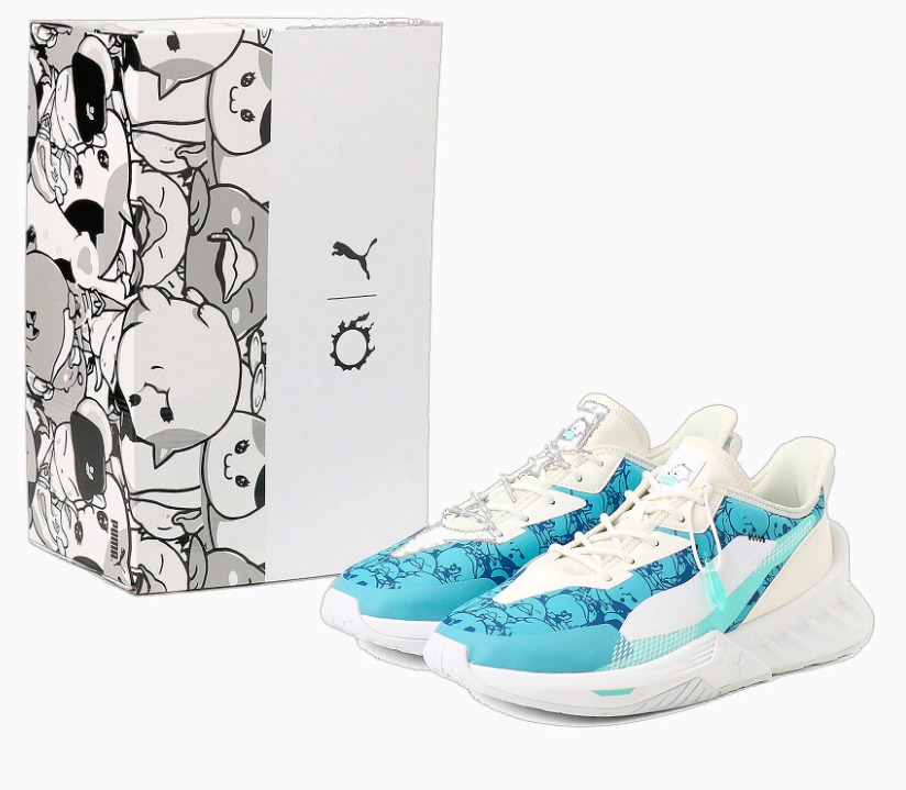 PUMA X Final Fantasy 14 MACO SL (Dusty Aqua-PUMA White), Men's Fashion ...
