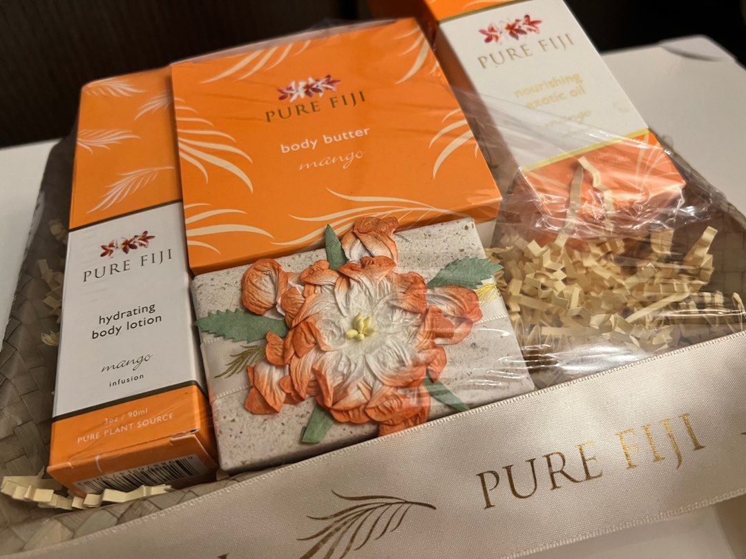 Pure Fiji Mango body care gift set, Beauty & Personal Care, Bath & Body ...
