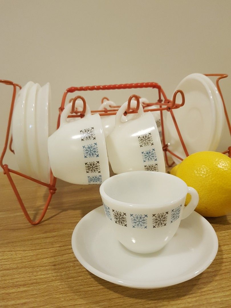 Rare Vintage Pyrex Chelsea Espresso cup, Furniture & Home Living ...