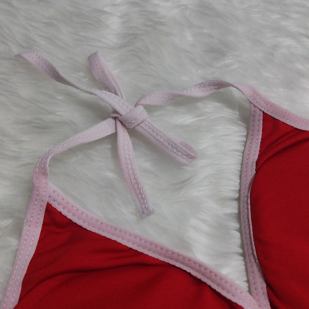 Red Triangle Two Piece Bikini On Carousell
