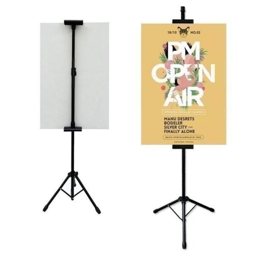 [RENTAL] Poster Stand / Display Stand / Tripod Standee, Hobbies & Toys ...