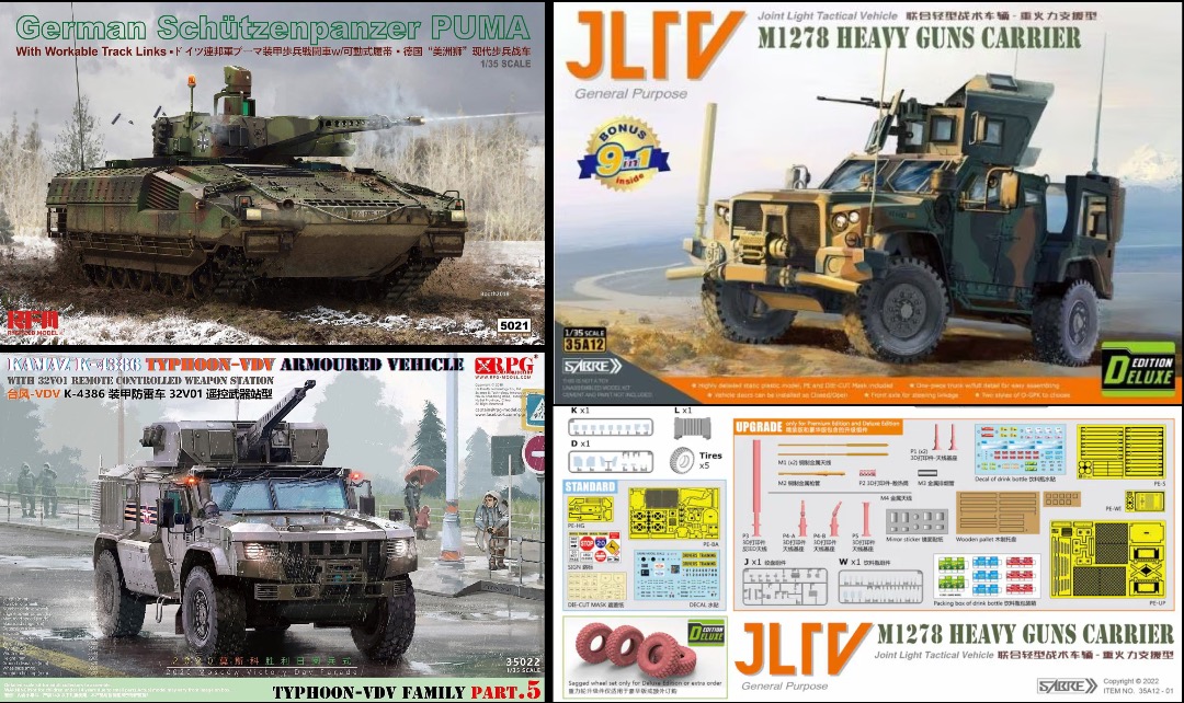 RFM, RPG, Sabre Model 1/35 German Schützenpanzer PUMA, Typhoon-VDV K ...