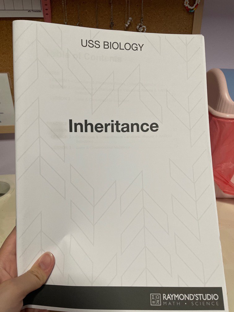 RMSS inheritance assessment book (practice questions), combined science ...