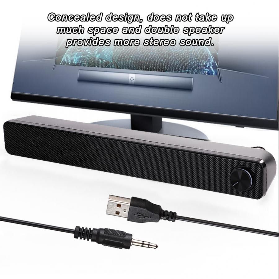 SADA V-195 Home Soundbar Computer Dual Speaker 3D Stereo Surround ...