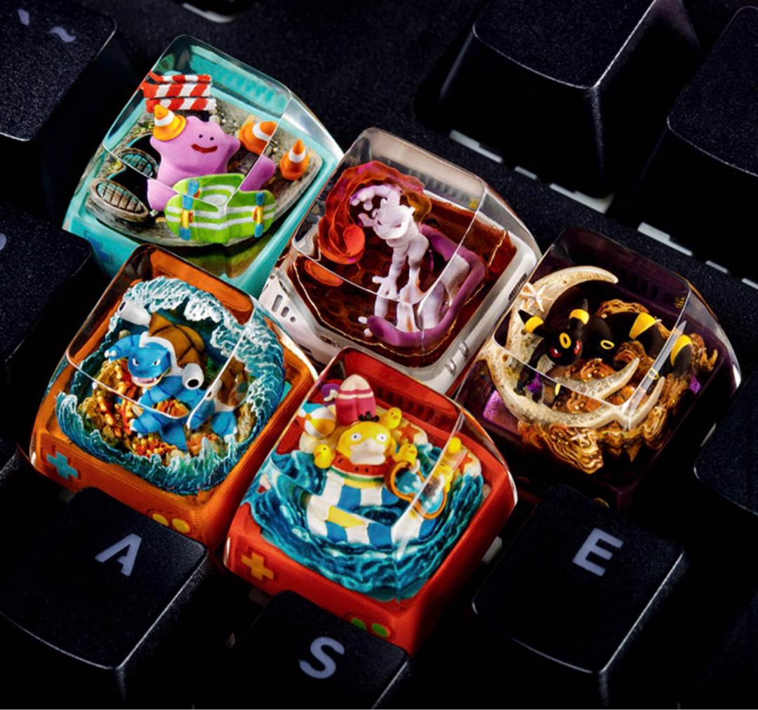 S-Craft Pokemon Artisan Keycaps - Umbreon, Mewtwo and Blastoise ...