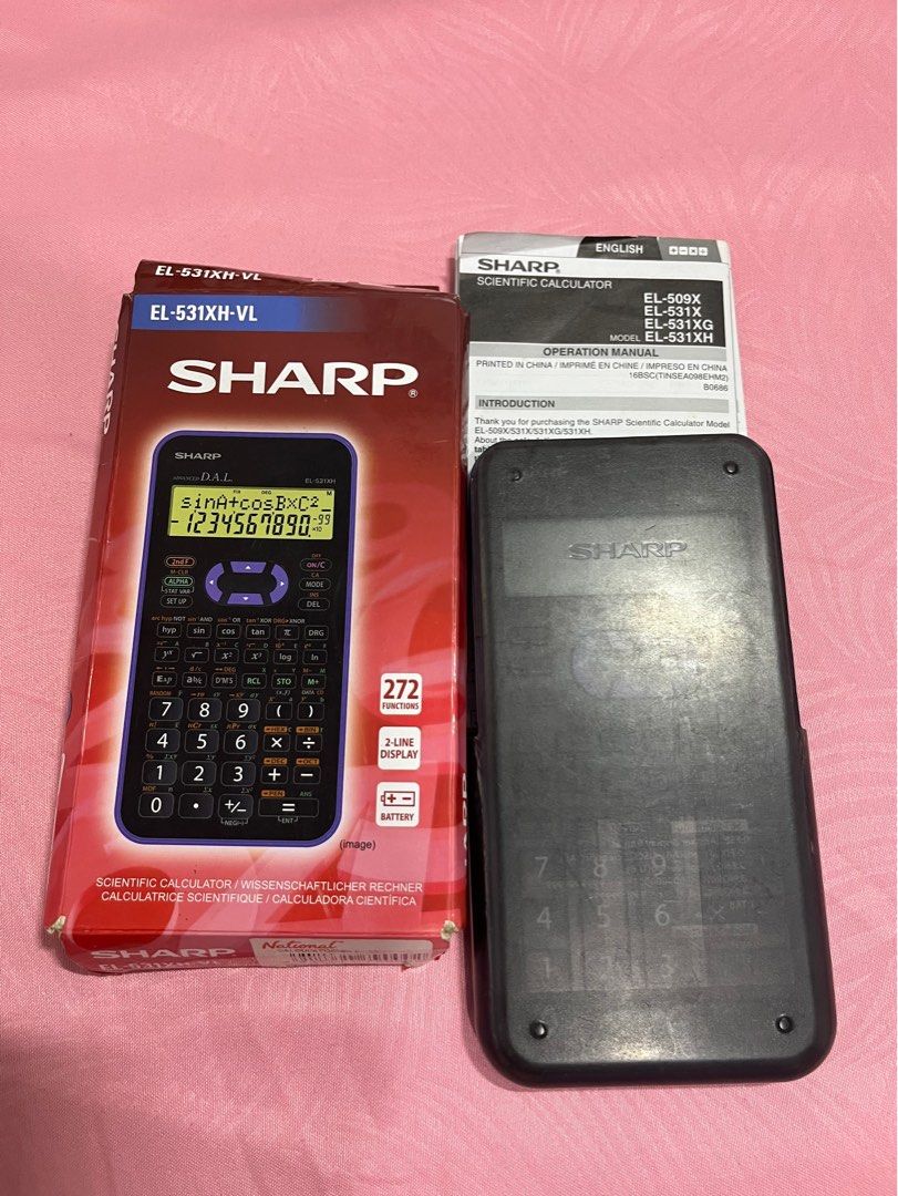 SHARP EL-531XH-VL with Manual, Computers & Tech, Office & Business ...