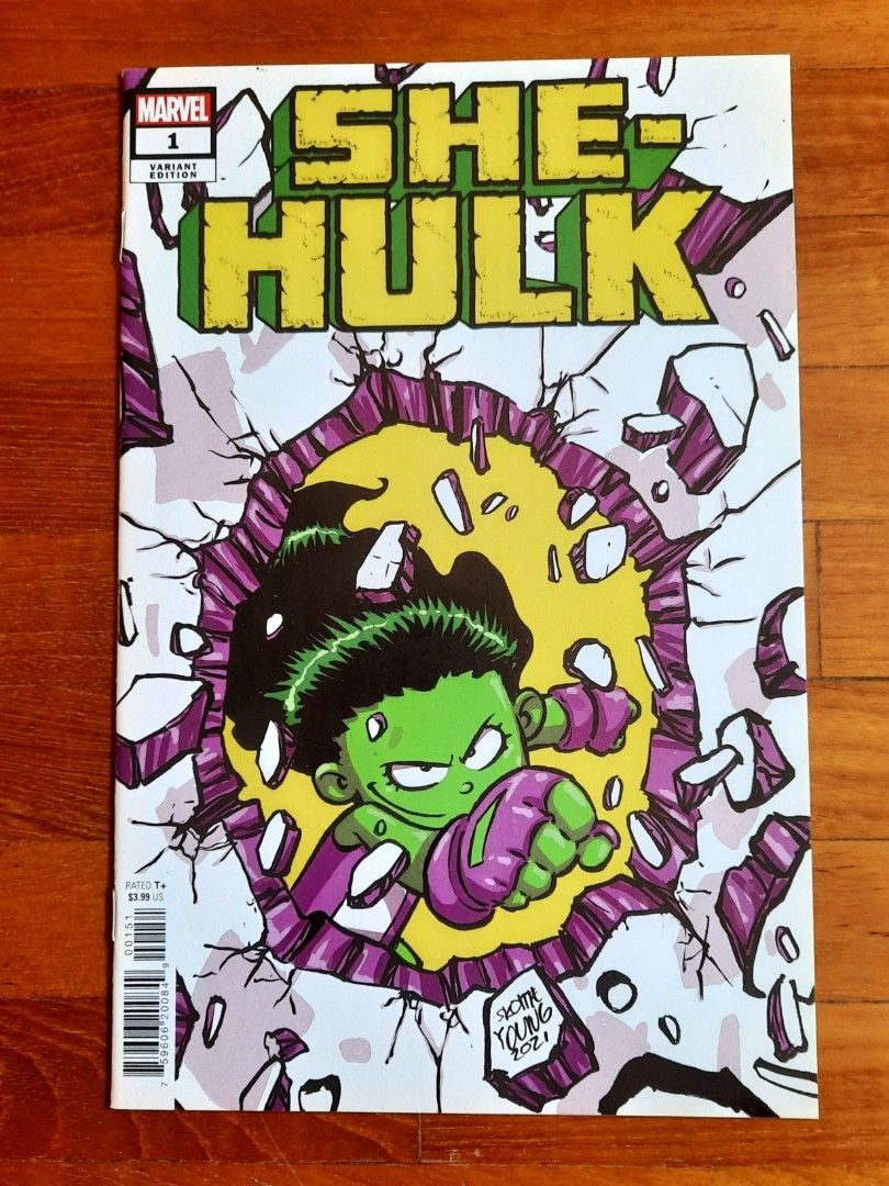 She-Hulk Vol 4 #1 (2022 Skottie Young variant), Hobbies & Toys, Books ...