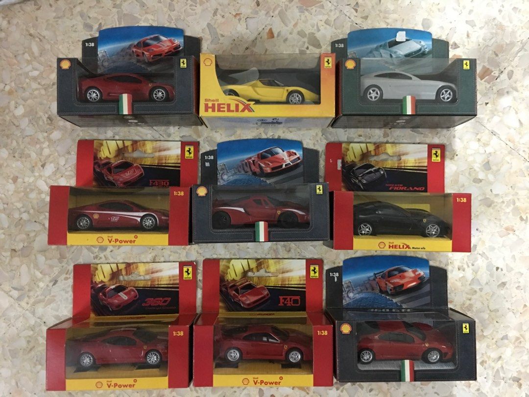 Shell Ferrari 1:38 toy car random collection, Hobbies & Toys, Toys ...