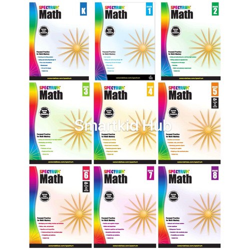 Spectrum Math full set 9 books from K-G8, Hobbies & Toys, Books ...