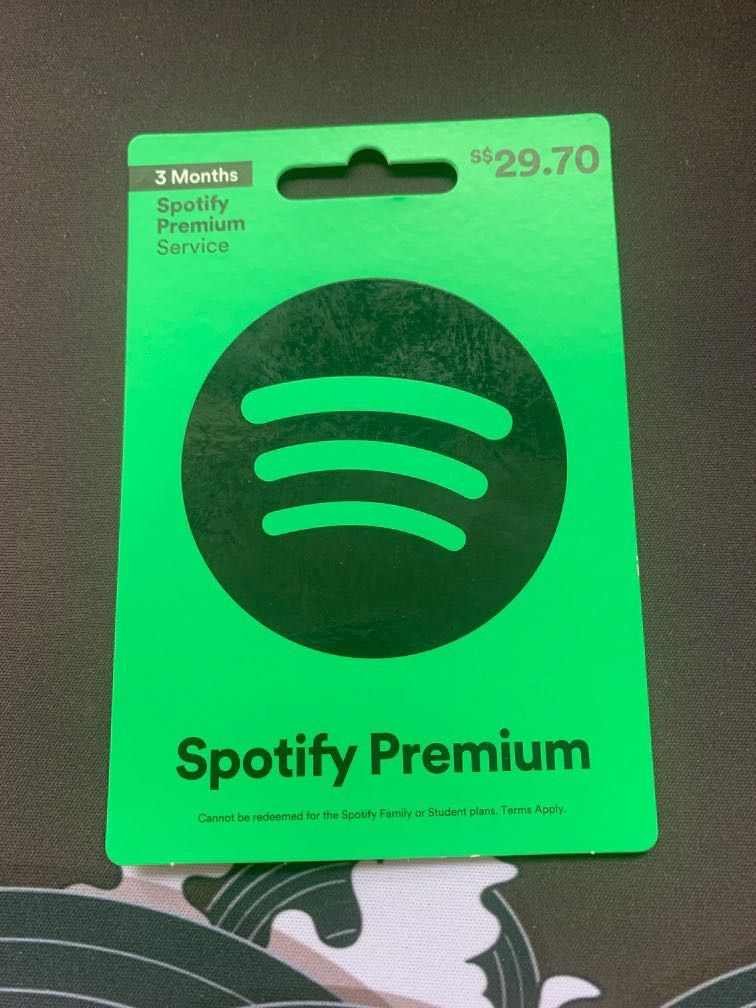 Spotify Premium Gift Card, Video Gaming, Gaming Accessories, Game Gift ...