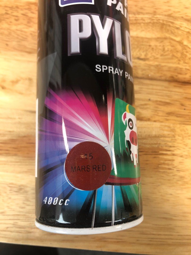 Spray paint (Mars Red 15), Hobbies & Toys, Stationery & Craft, Craft ...