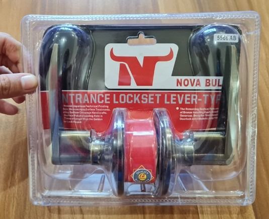 Stainless Steel / Antique Brass Main Door Doorknob Lever Type Entrance ...