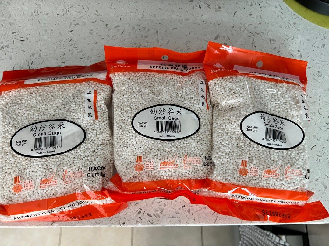 Sunflower small sago, Food & Drinks, Packaged & Instant Food on Carousell