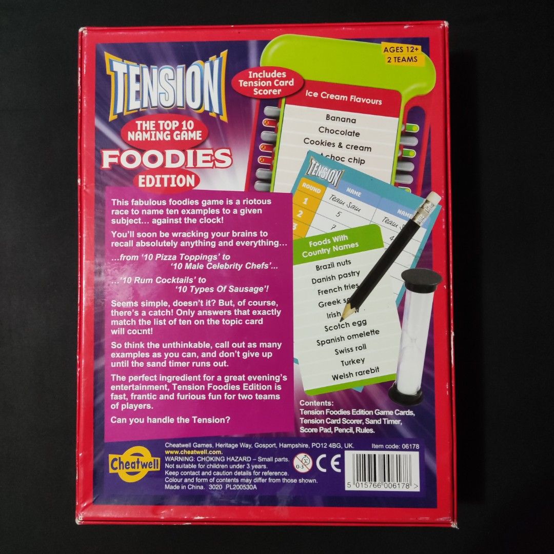 Tension Card Game (Complete), Hobbies & Toys, Toys & Games on Carousell