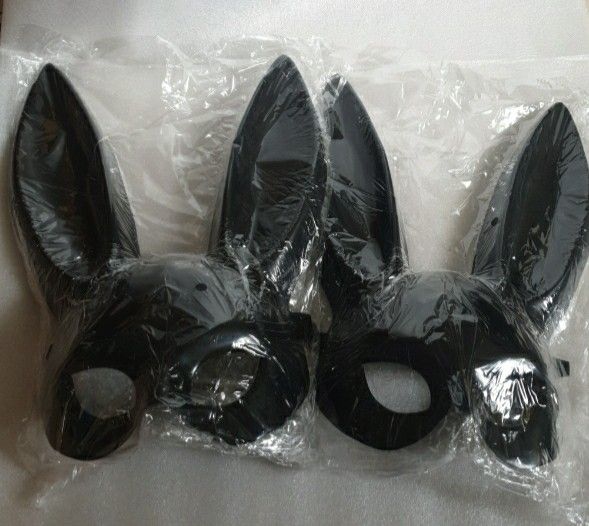 The Black Rabbit Mask Party Mask Bunny Long Ears Sexy Mask Fancy Dress ...