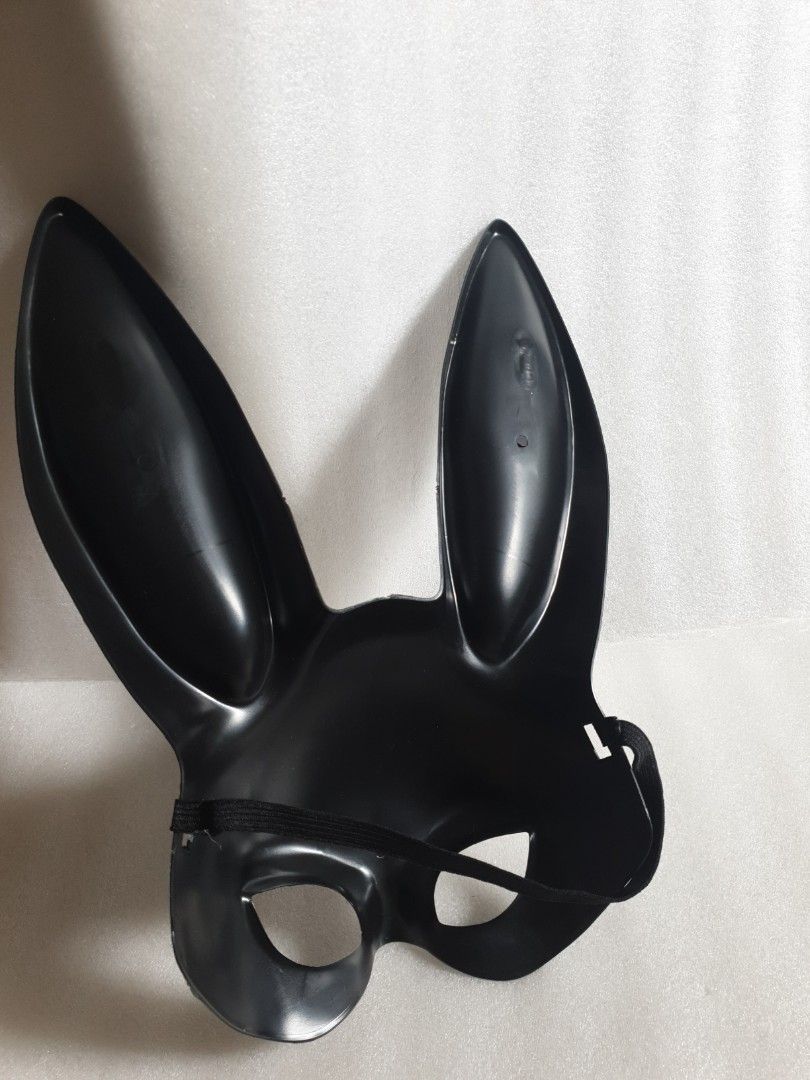 The Black Rabbit Mask Party Mask Bunny Long Ears Sexy Mask Fancy Dress ...