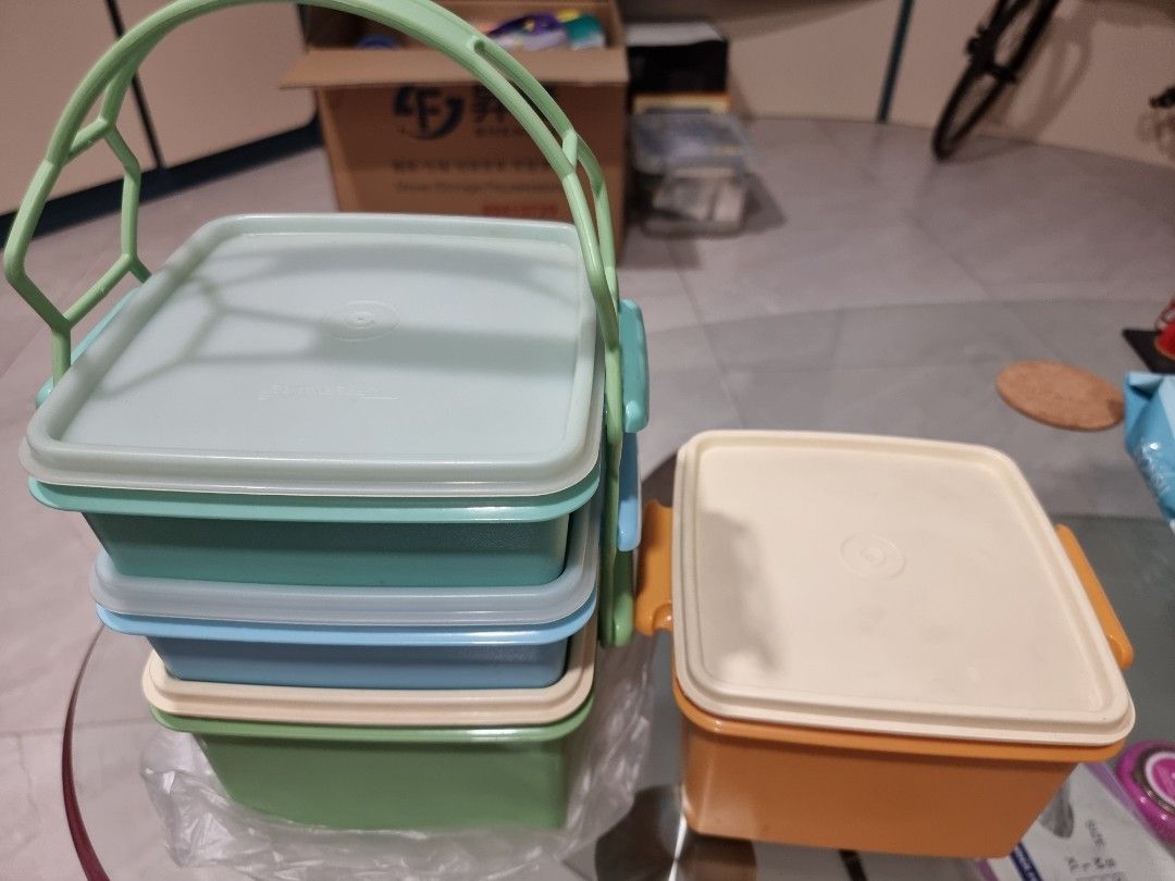 Tupperware lunch boxes set, Furniture & Home Living, Kitchenware ...