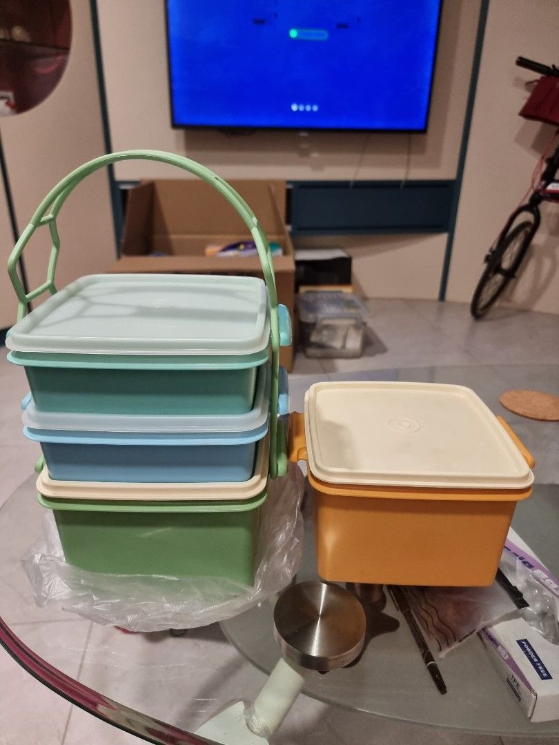 Tupperware lunch boxes set, Furniture & Home Living, Kitchenware ...