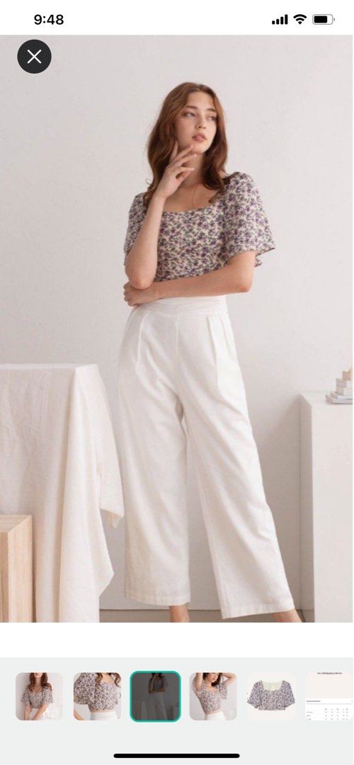 Twl Lyla Flutter Top Women S Fashion Tops Blouses On Carousell