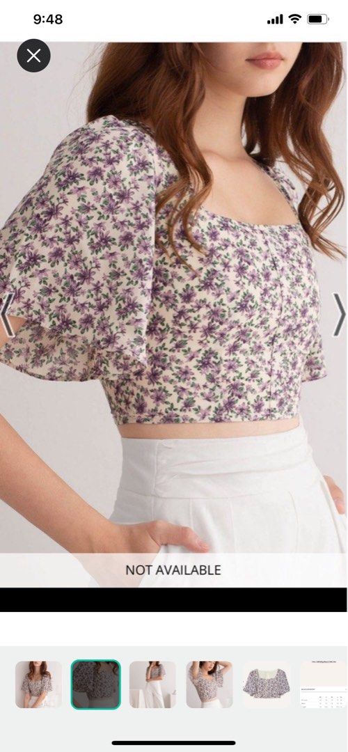 Twl Lyla Flutter Top Women S Fashion Tops Blouses On Carousell