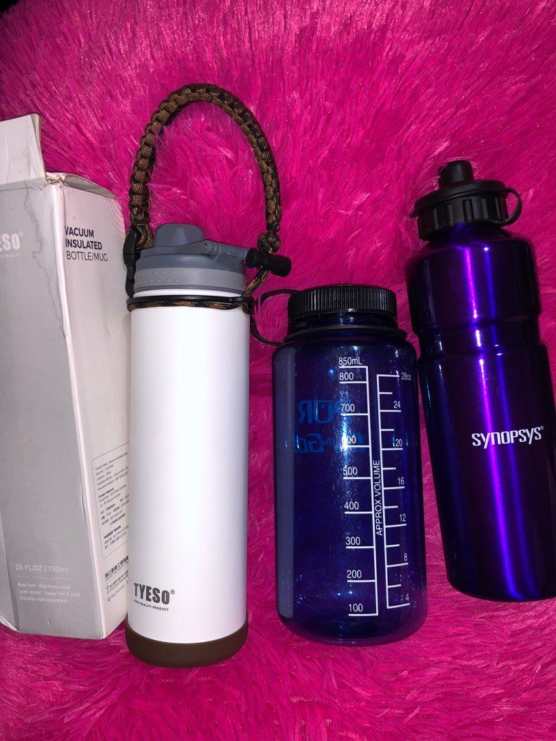 Tyeso Water Bottle, Synopsis Take All for 1k! on Carousell